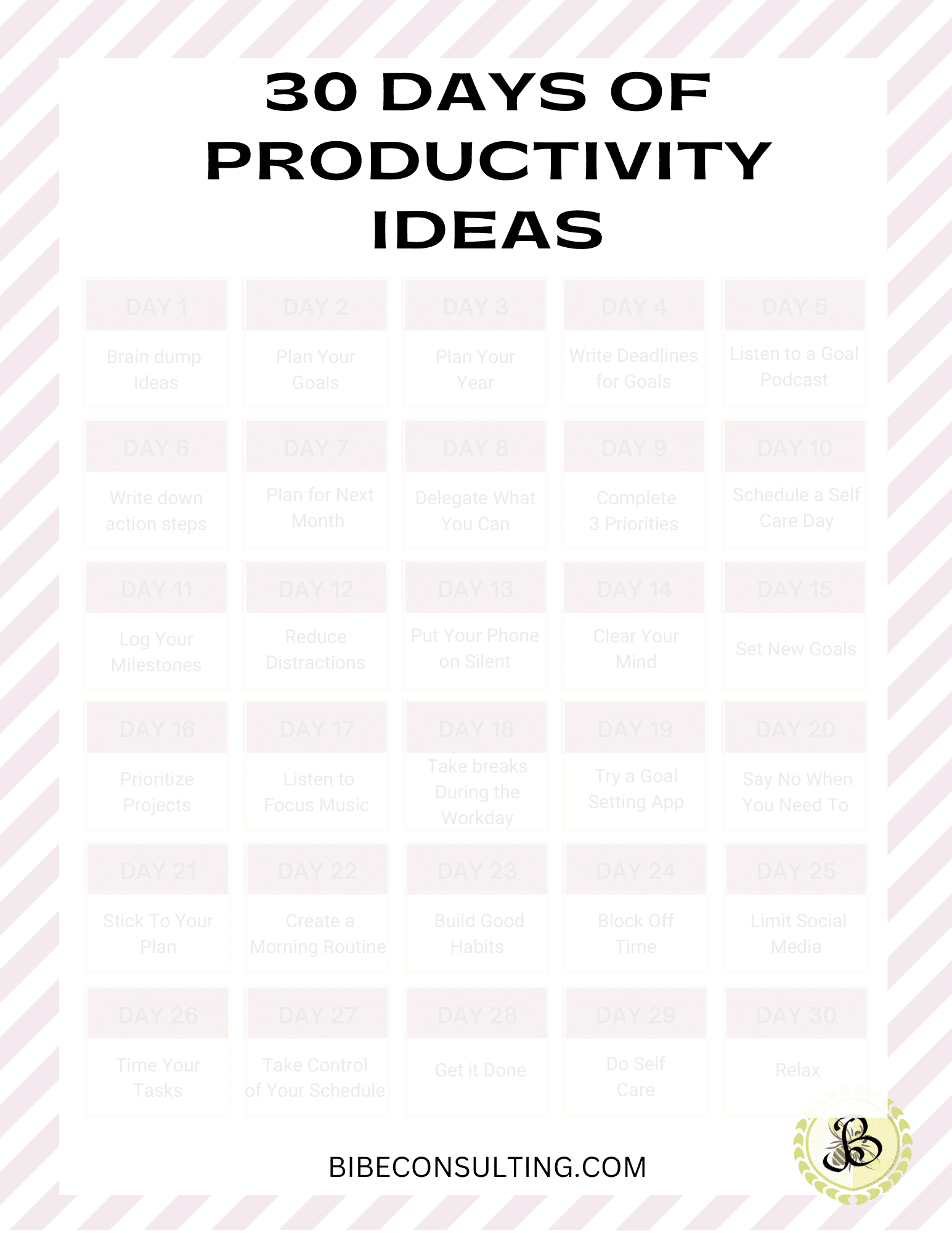 7 Productivity Tips for Entrepreneurs • BIBE Consulting