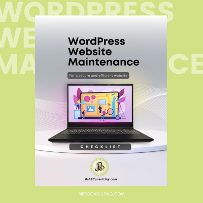 Optin Wordpress Website Maintenance Checklist - generic • BIBE Consulting